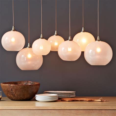 Glass Orb Chandelier - Opal | Orb chandelier, Modern chandelier ...