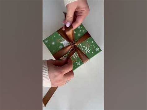 Как правильно завязывать бантик на коробке #подарок #лайфхак #лайфхаки ...