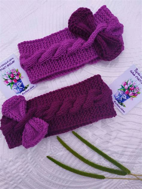 Повязки для юных модниц | Knitted scarf, Knitted, Scarf