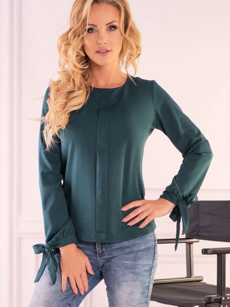 Блузка женская Merribel Nedimade 3XL Темно-зеленая (5907621605087 ...
