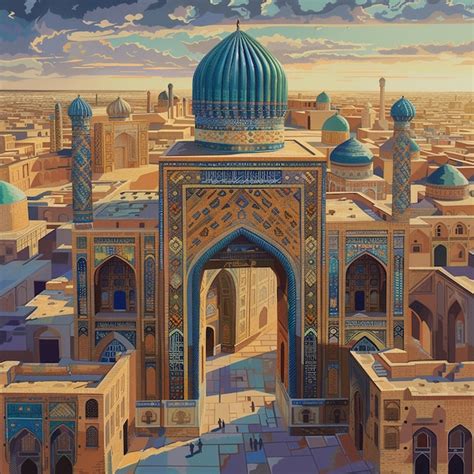 Uzbekistans Rich History and Architecture | Premium AI-generated image