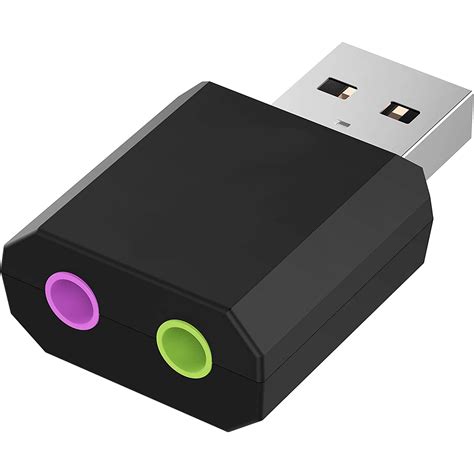 Miniature universal plug and play USB audio adapter