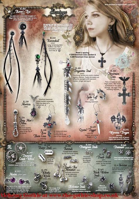 The Gothic Shop Blog: Alchemy Gothic Earrings at The Gothic Shop
