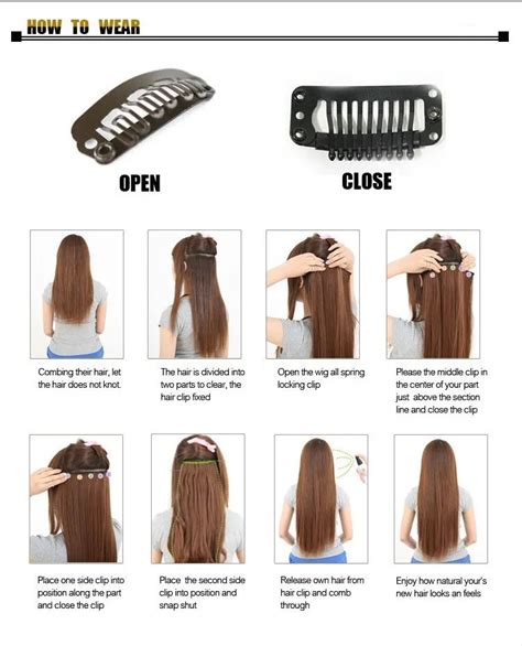 Customized Color European Quality 100% Human Hair Natural Clip Single ...