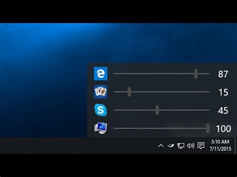 Раздельный регулятор громкости для Windows 10 - YouTube