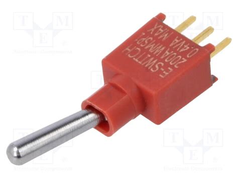 200AWMSP1T1A1M2RE E-SWITCH - Switch: toggle | Pos: 2; SPDT; ON-ON; 0 ...