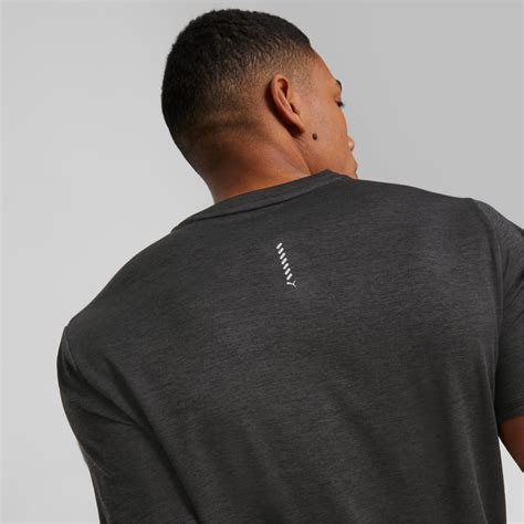 Футболка RUN FAVOURITE Heather Running Tee Men | Колір: Чорний | Puma ...