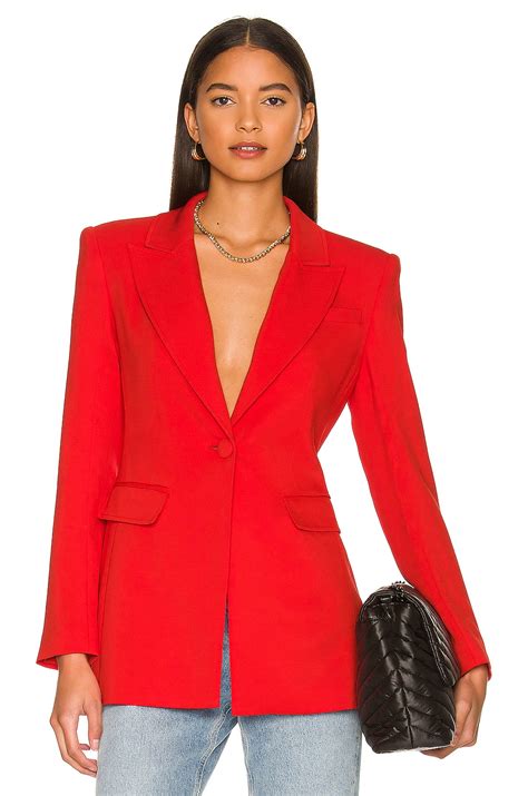 LITA by Ciara Bright Blazer in Fiery Red | REVOLVE