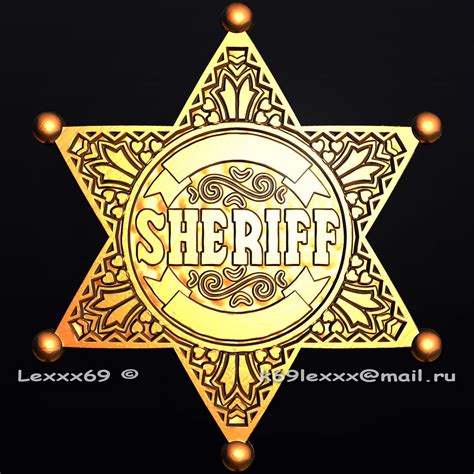 JPORTAL: Звезда шерифа (Gold). Частный заказ.