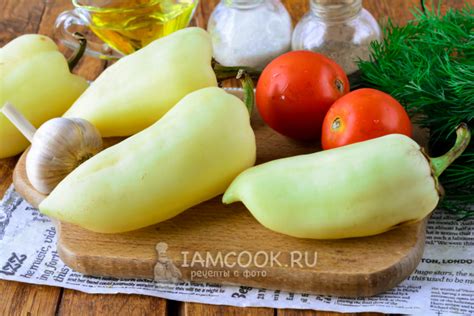 Жареный перец с помидорами и чесноком внутри — рецепт с фото пошагово