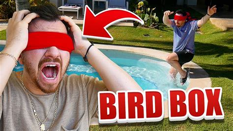 24 Hour Bird Box Challenge!! (BLINDFOLDED) - YouTube