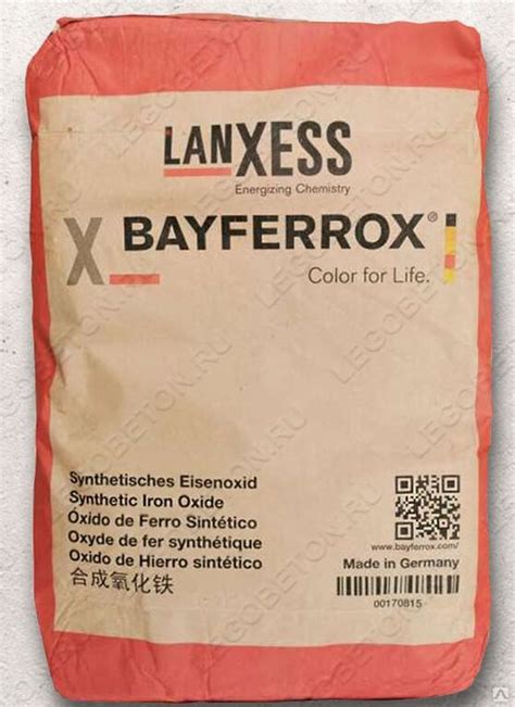 Пигмент красный железоокисный Bayferrox 130, Германия, 25кг купить за ...