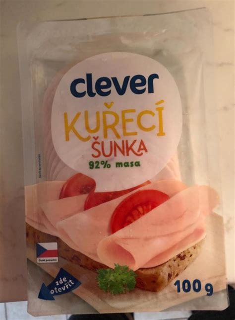 куриная ветчина CLEVER - калорийность, пищевая ценность ⋙ ...