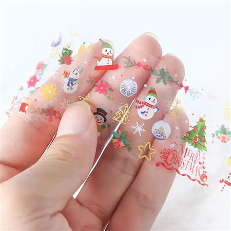 10 шт./упак. Nail Art наклейки для ногтей, водные наклейки в виде ...