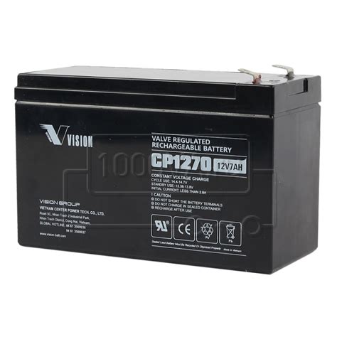Купить аккумулятор Vision CP 1270 по выгодной цене - www.1000va.ru