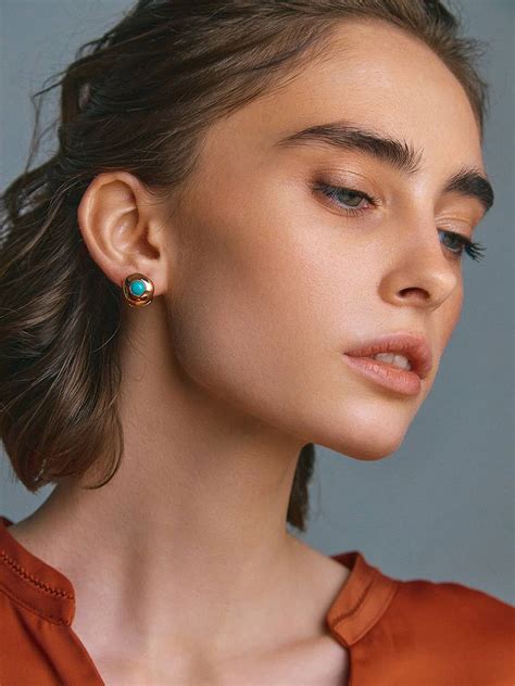 Серьги :: Серьги из золота :: Шикарные яркие золотые серьги с бирюзой