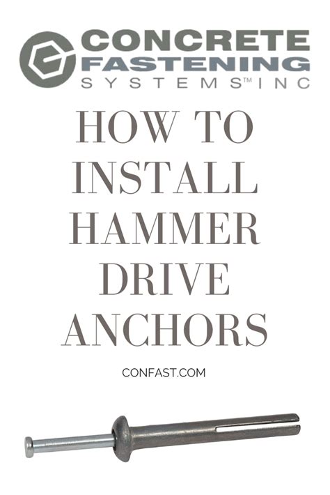 This is a short video showing how to install Hammer Drive Anchors. Concrete Fastening Systems ...