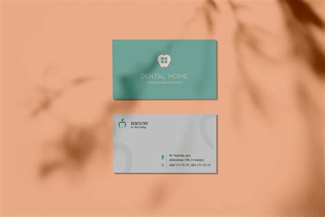 Визитка для стоматологии on Behance