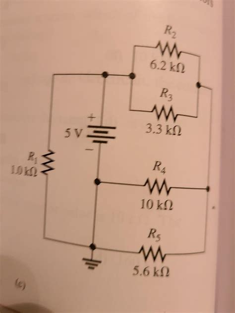Solved determine current and voltage drop for each resistor | Chegg.com