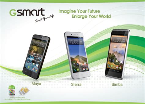Android-смартфоны Gigabyte GSmart Simba, GSmart Sierra и GSmart Maya ...