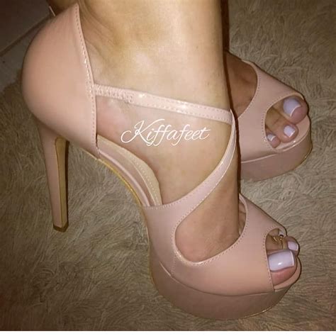 Image may contain: shoes Extreme High Heels, Very High Heels, Nude High ...