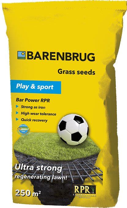 Газонная трава спортивная BarPower RPR, Barenbrug (Баренбруг), 5 кг арт ...