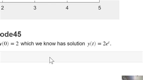 Using ode45 in Matlab - YouTube