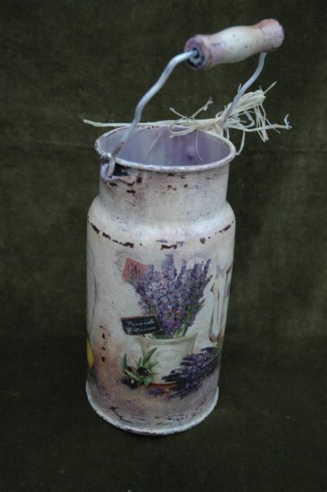decoupage / milk can | Молочные бидоны, Декупаж искусство, Декор из ...