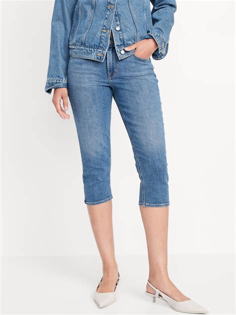 Mid-Rise Wow Capri Jeans | Old Navy