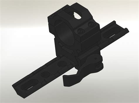 Кольцо быстросъемное на планке Weaver - Чертежи, 3D Модели, Проекты, Оружие