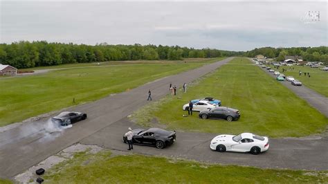DFC Runway Drag Racing - Exotic and Muscle Cars Flat Out - YouTube