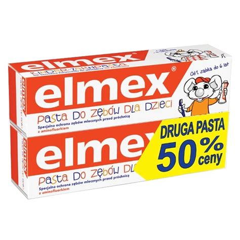 Elmex Pasta dla dzieci 0-6 lat 2x75ml 150ml - ceny, dostępność ...
