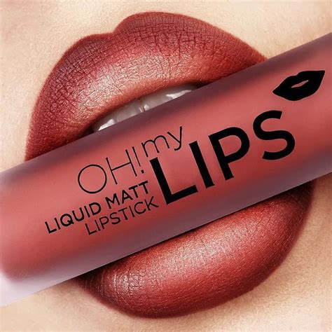 Eveline Oh My Lips Matt Liquid Lipstick and Pencil No. 17 Flamenco Red ...