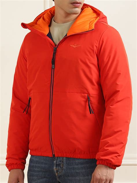 Buy Aeronautica Militare Men Red Solid Padded Jacket - Jackets for Men ...