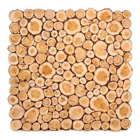 Панно из спилов можжевельника для бани 500×500 мм - купить в R-sauna.ru