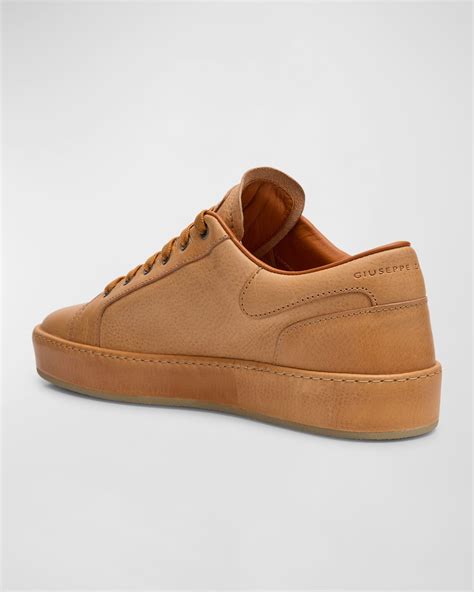 Giuseppe Zanotti Men's Norbel Leather Low-Top Sneakers | Neiman Marcus