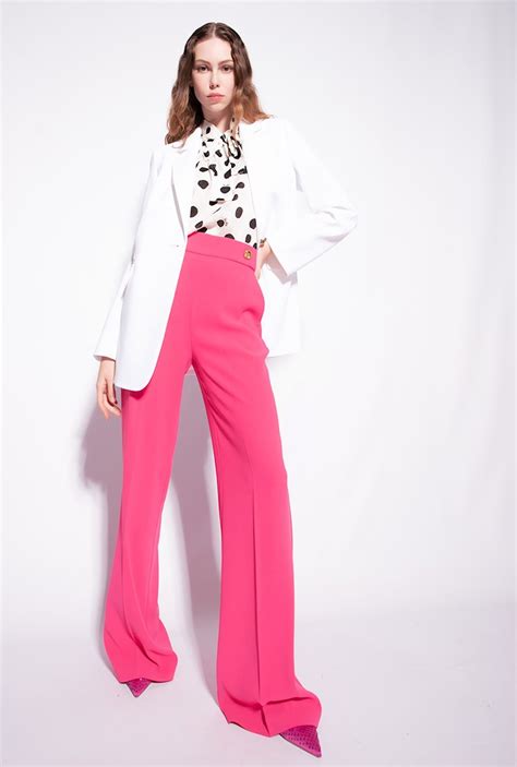 Расклешенные брюки женские Pinko 1G18167624, розовый, размер 40 ...