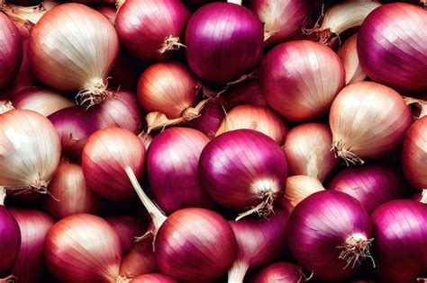 Premium Photo | Delicious fresh healthy onion seamless 3d illustrated