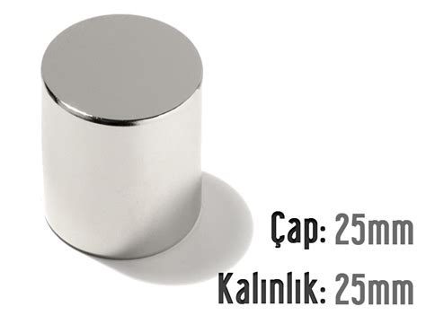 25X25 mm Neodyum Mıknatıs