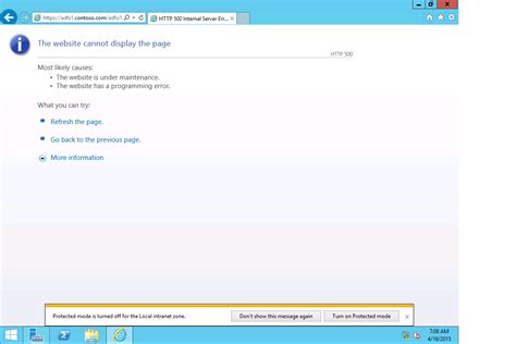 authentication - Error 500 on Web Application Proxy for Non-claims ...