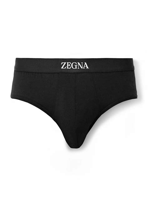 Zegna - Stretch-Cotton Briefs - Black Zegna
