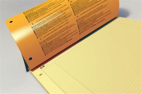 OXFORD INTERNATIONAL BLOK NOTATNIKOWY NOTEPAD A4+ LINIA ŻÓŁTE KARTKI ...