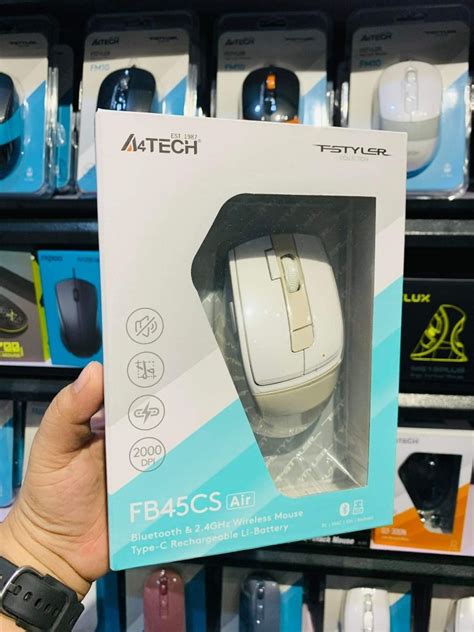 A4Tech FB45CS Air Fstyler Bluetooth & 2.4Ghz Wireless Mouse ...