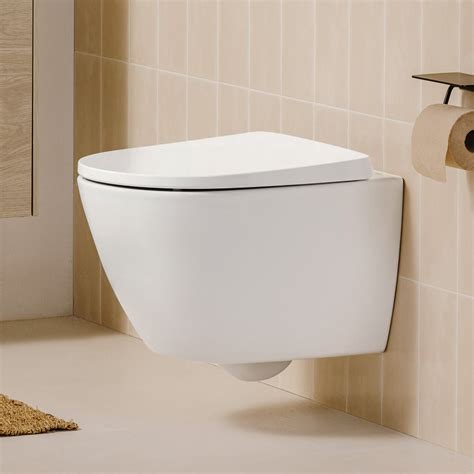 Roca Ona Wand-Tiefspül-WC kompakt, spülrandlos weiß matt - A346688620 ...