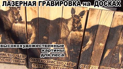 Лазерная гравировка на досках. Высокохудожественные картины для леса ...