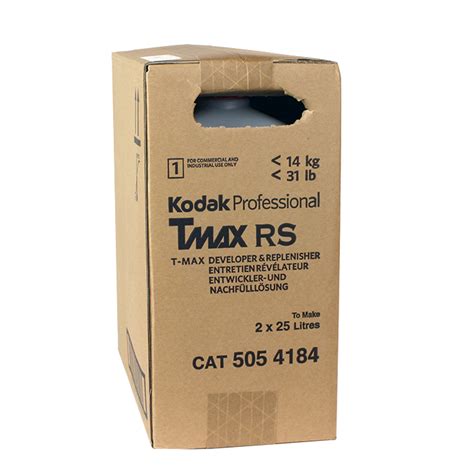 Kodak TMAX RS Liquid Film Developer/Replenisher to Make 2 x 25 Liters ...