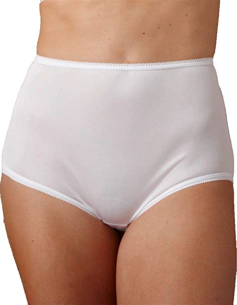 National Women's Nylon Tricot Panties Silky Smooth No-Show Full ...