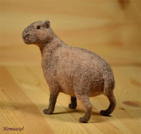 Войлочная игрушка Капибара | Капибара, Чувствовали животные, Игрушки