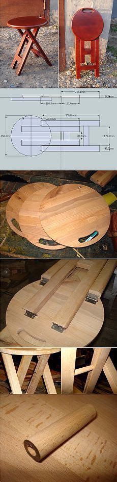 Делаем удобный и стильный складной табурет своими руками | Diy wood ...