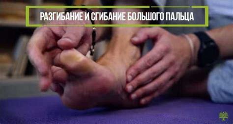 Упражнения для большого пальца ноги от косточки